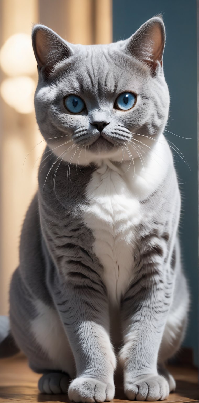 A whimsical blue-and-white Bri | image created by user ...