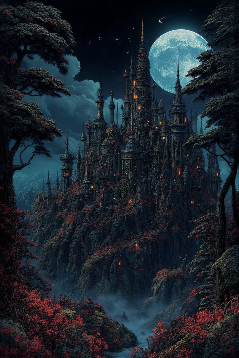 Dark castle stands | image created by Fb Ai | Tensor.Art