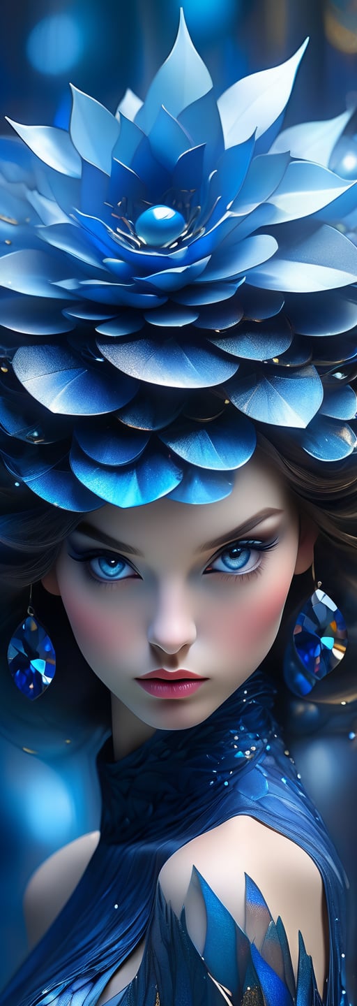 black and blue photo, Photorea | image created by Medlinyelle | Tensor.Art