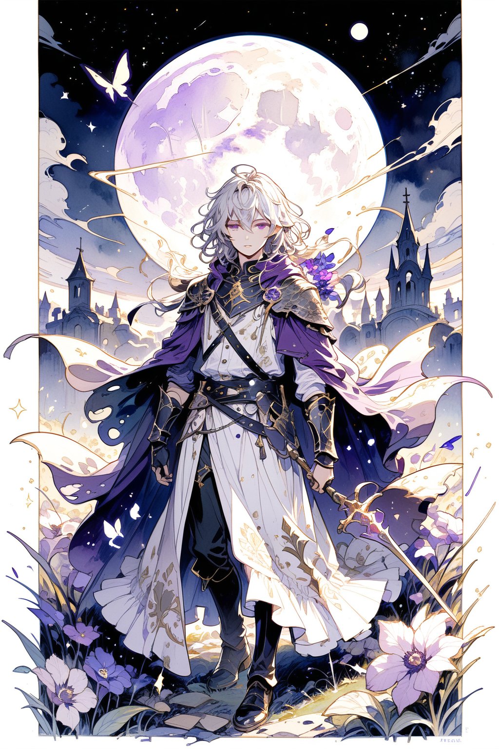 tarot, Dark Paladin, 1 male in | image created by 青山黛美 | Tensor.Art