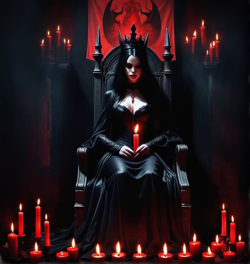 Dark Queen in her castle, cand | image created by Gypsy-Rose NZ ...