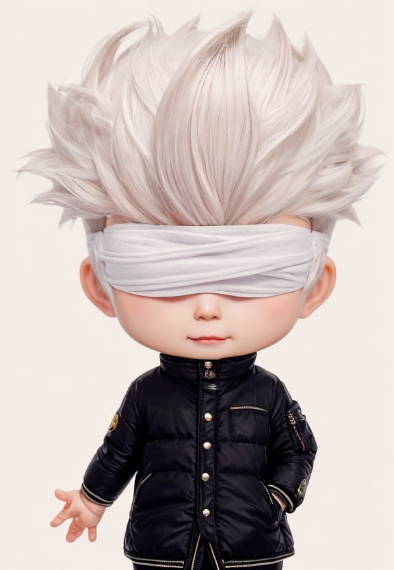 satoru Gojo, chibi, anime | image created by Ermac74 | Tensor.Art