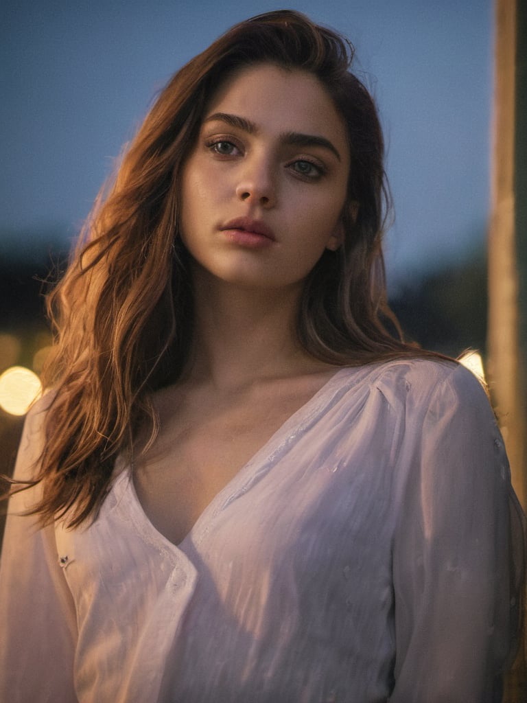 a beautiful girl,nightfall,nig | image created by 🥀𝕯𝖊𝖑𝖋𝖎𝖓𝖆🥀 | Tensor.Art