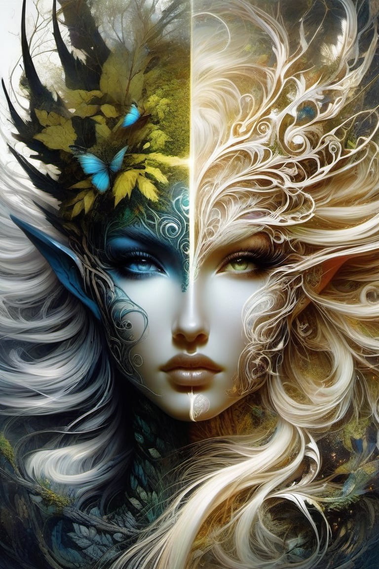 mysterious silhouette forest e | image created by Shade | Tensor.Art