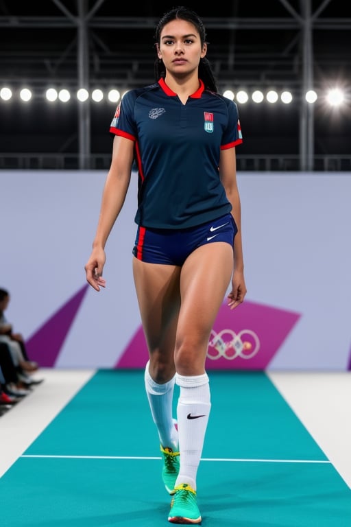 in a full-body runway pose, mo | image created by MD_KAV | Tensor.Art