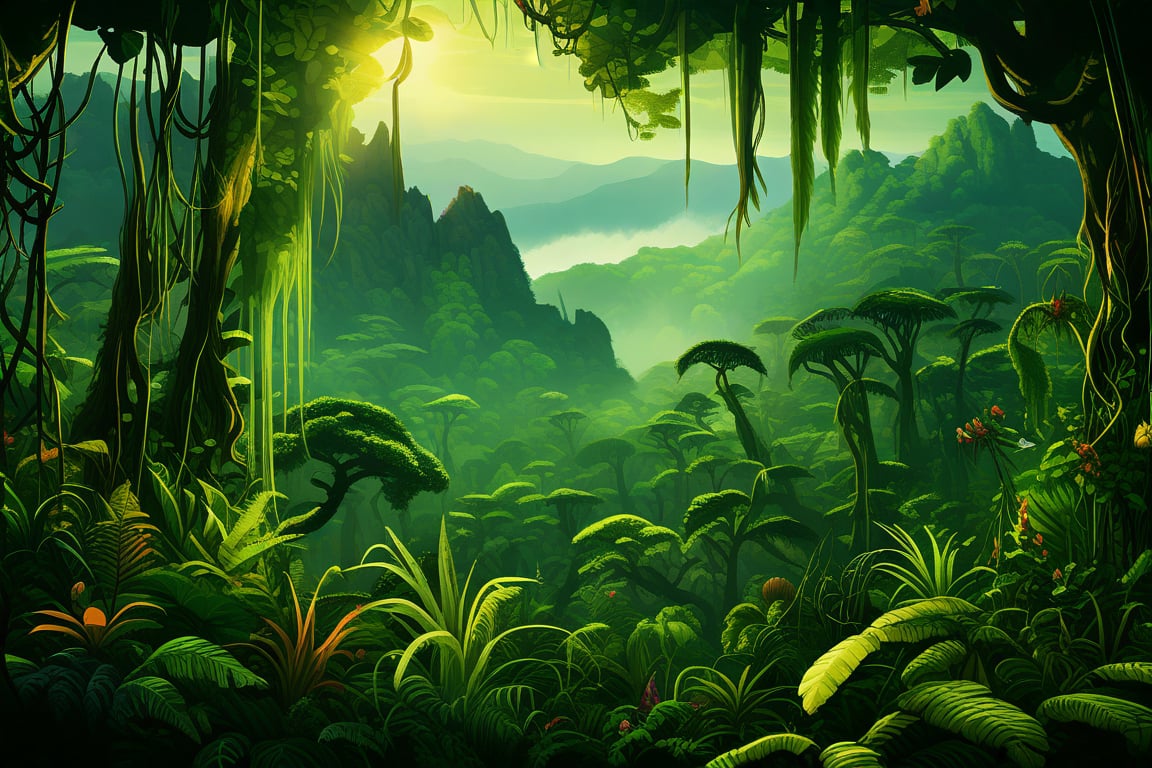 Jungle forest | image created by Raphael95 | Tensor.Art