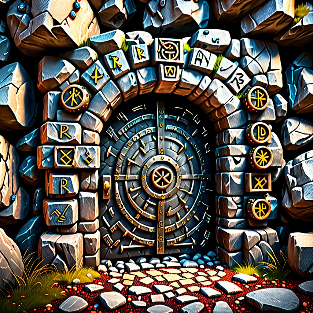 cave entrance locked, keypad w | image created by user ...