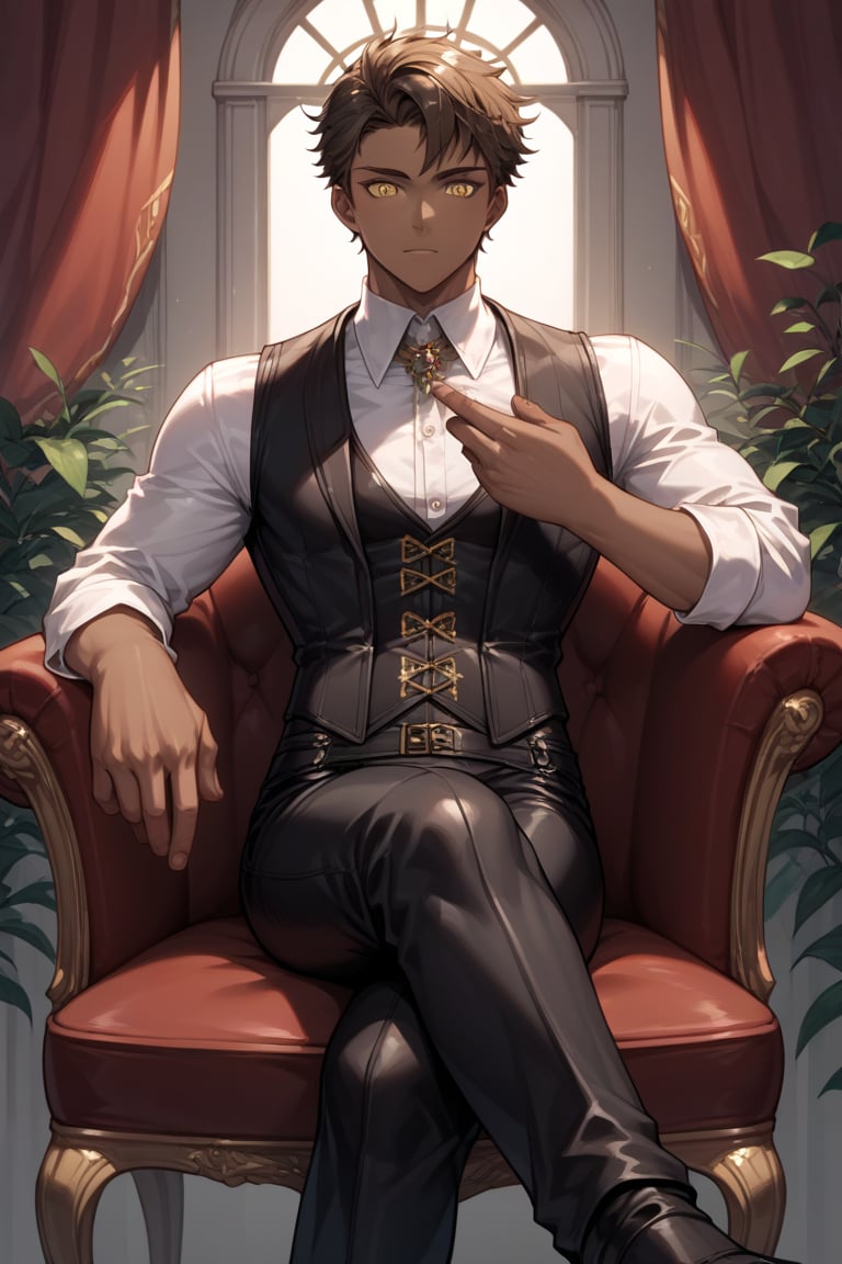 Corset vest | image created by Xin_YAOI3 | Tensor.Art