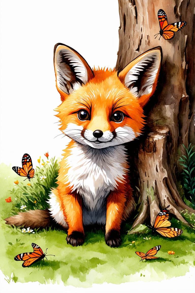 Cute Fox | image created by dira | Tensor.Art