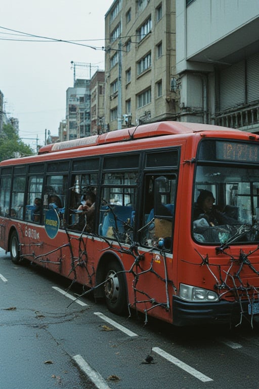 Horror bus | image created by user_777487637463293687 | Tensor.Art