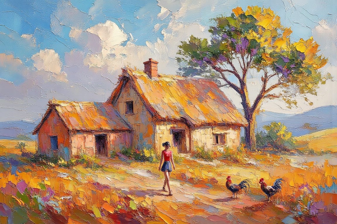 Rustic rural scene, Impression | image created by user ...