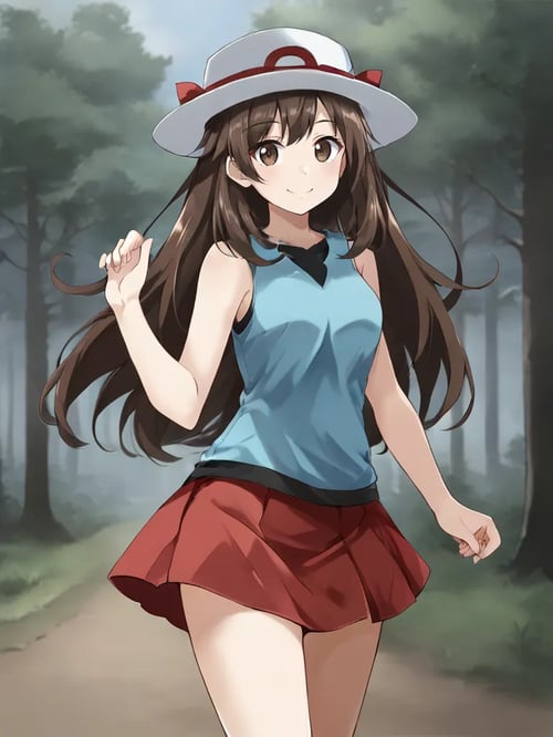 Leaf Pokemon FRLG - Tsukishiro Saika Dataset - pony | Stable Diffusion ...