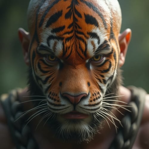 Human-Animal hybrid face - E10 | FLUX - LoRA | Tensor.Art