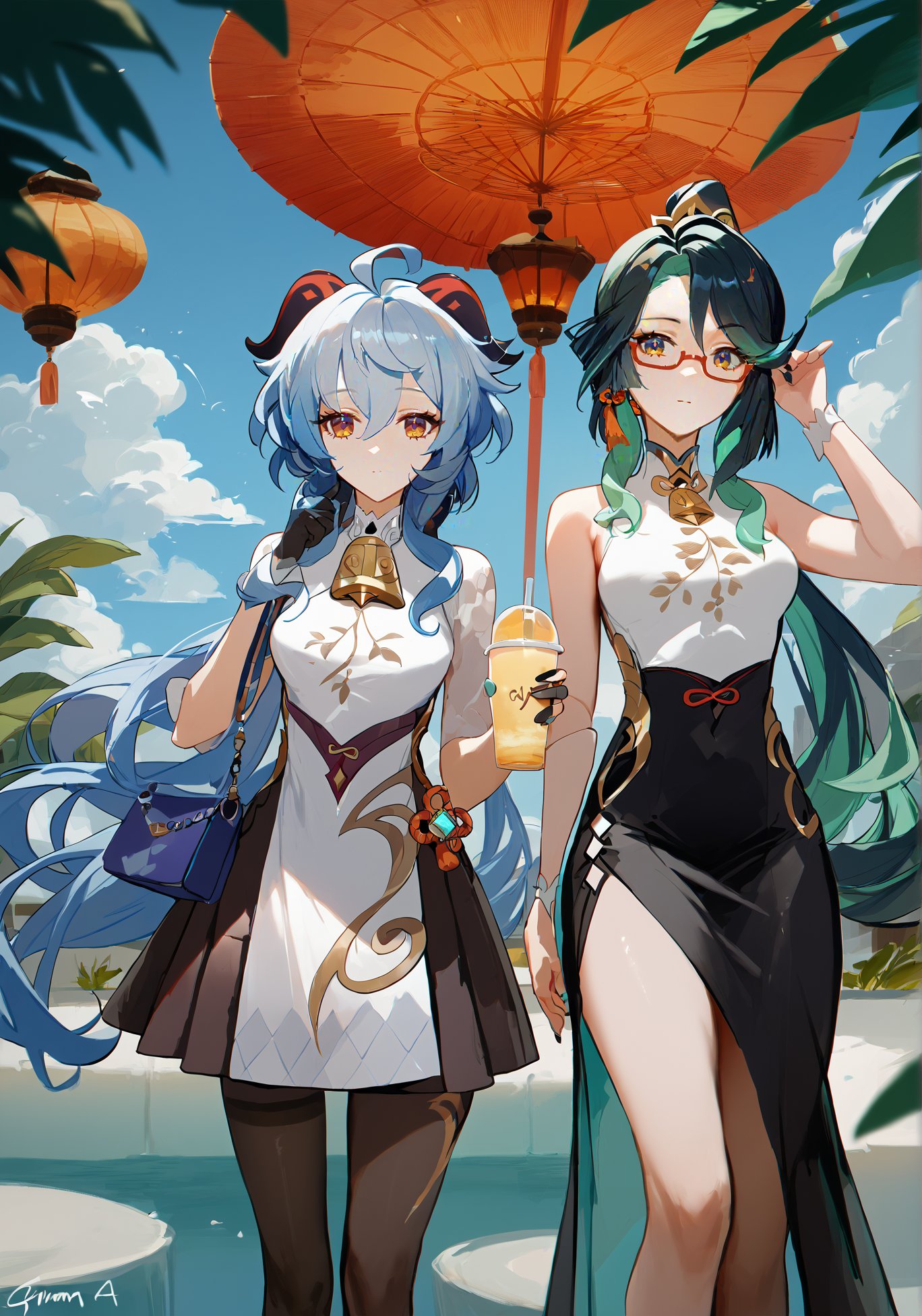 (A3|Pony|Kohaku)SDXL_Lora-仙人师徒仨（全服装）：闲云&申鹤&甘雨-原神 - pony | image created ...