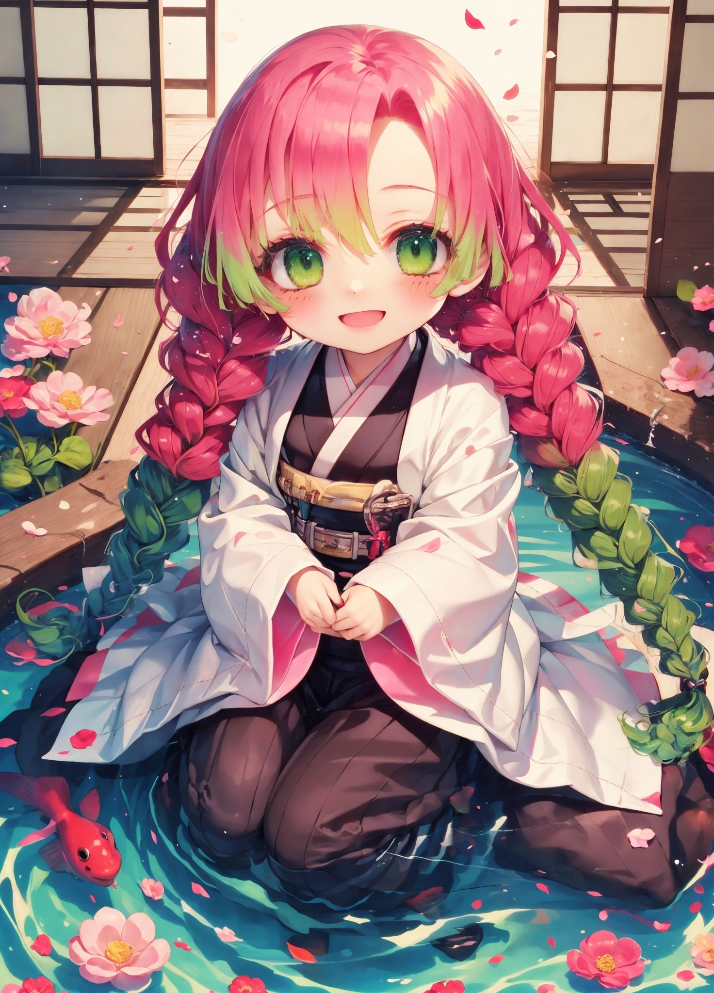 xuer Mitsuri Kanroji,1girl,sol | image created by | Tensor.Art