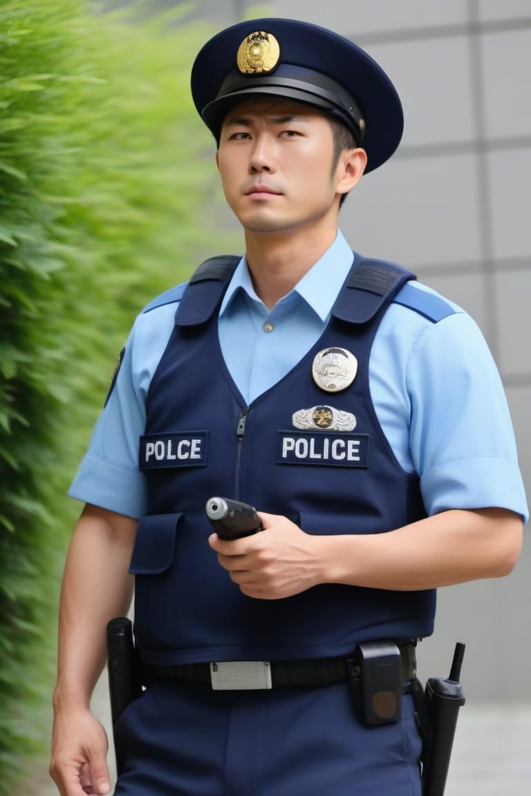 Male Japanese Police Uniform (summer) - XL v1.0 | image created by ...