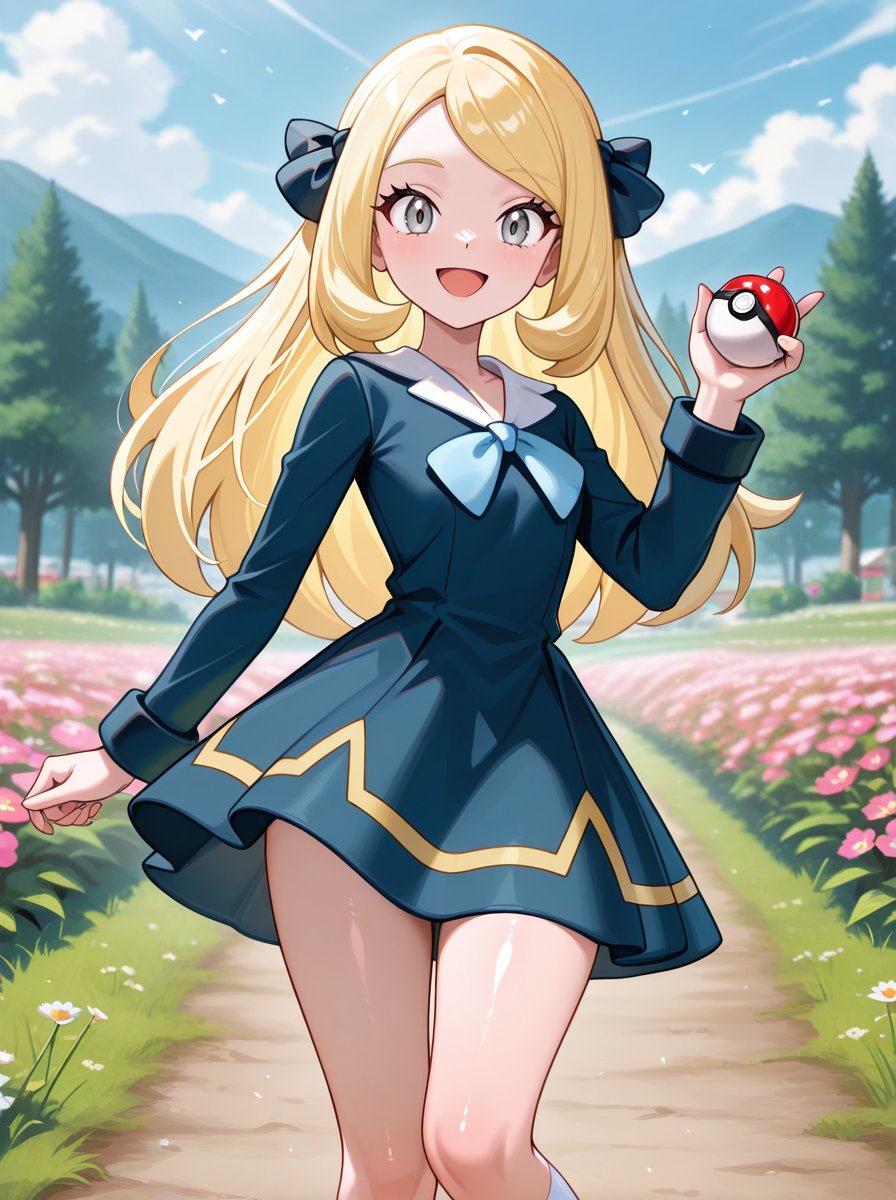 Young Cynthia - Pokemon Journeys - v1.0 | image created by nokohiro ...