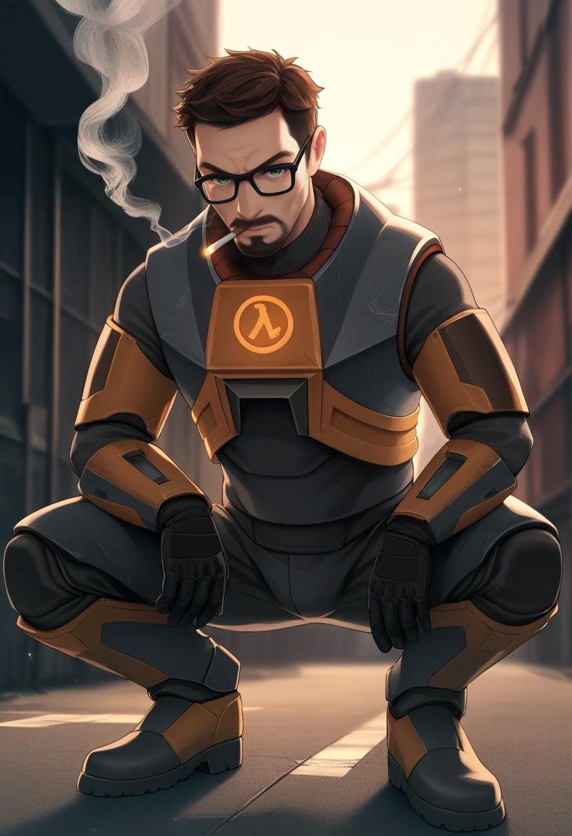 Gordon Freeman (Half-Life) SDXL LoRA [Pony] - gordon-hl-richy-v1_pdxl ...