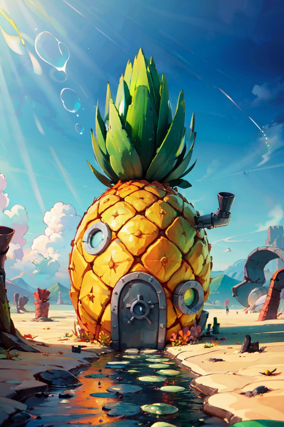 Pineapple Under The Sea (Bikini Bottom, Pacific Ocean) (SpongeBob ...