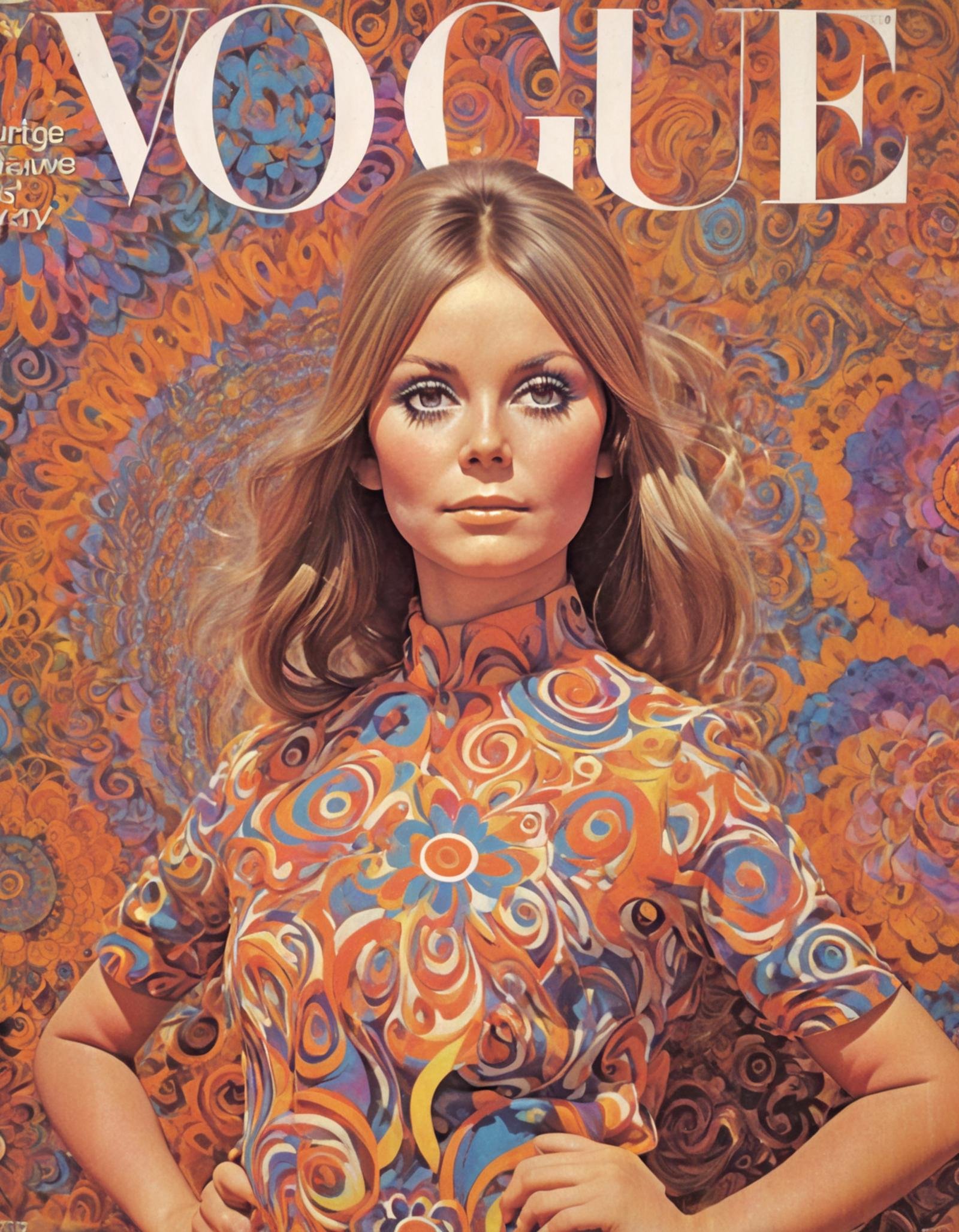 VOGUE Fashion Magazine Cover Vintage SDXL Flux VOGUE Fashion