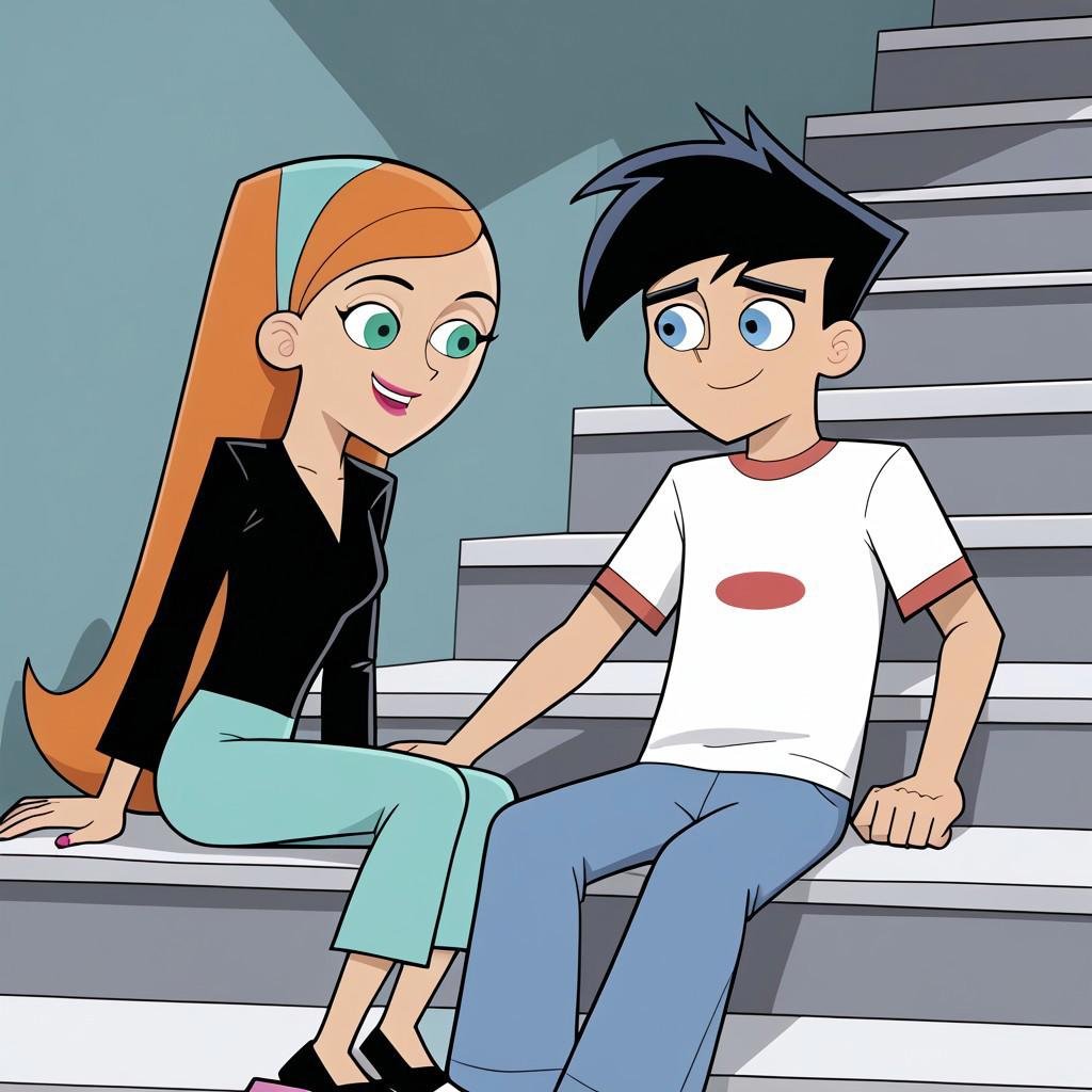 Danny with Jazz (Danny Phantom) pony/illust... | Tensor.Art | Tensor.Art