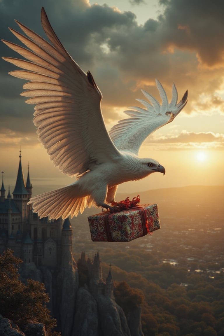 "A majestic white vulture soar | image created by Arte del sur | Tensor.Art