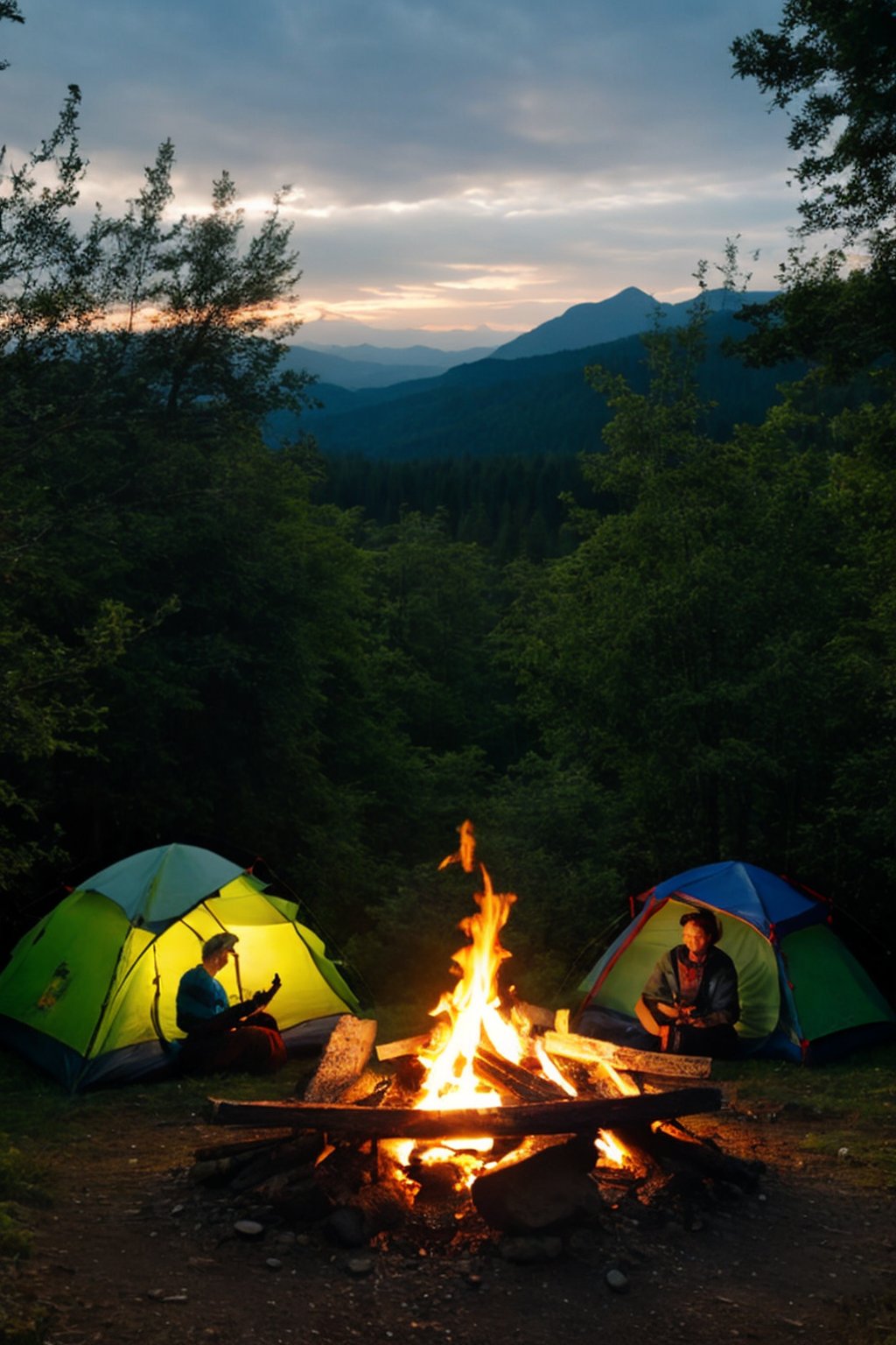a serene outdoor camping scene | image created by user luisa 6080 ...