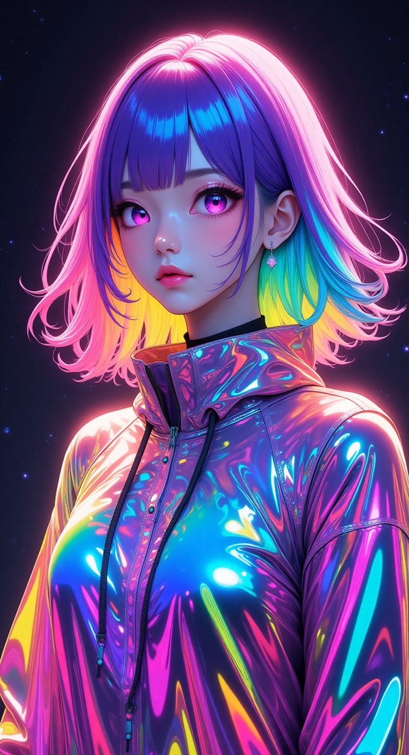 transparent color PVC clothing | image created by Risk_Art | Tensor.Art