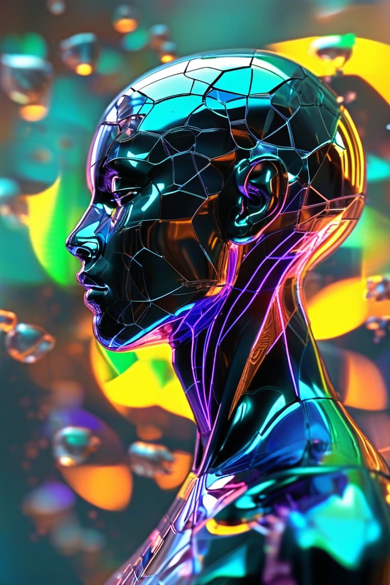 A futuristic digital artwork d | image created by Yabba | Tensor.Art