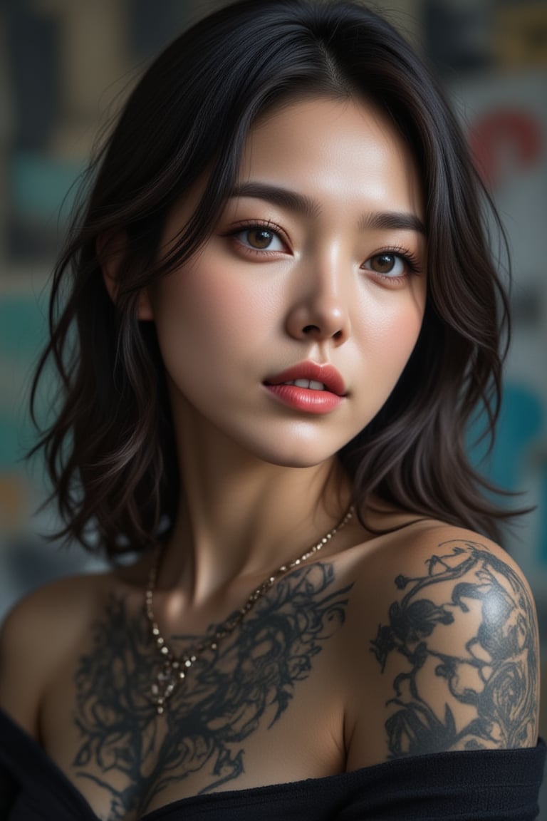 Portrait of a female rocker, e | image created by Emjay | Tensor.Art