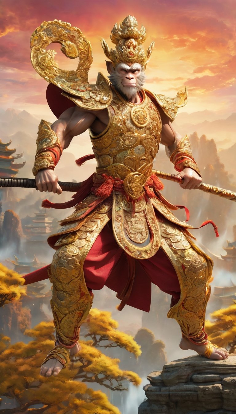 Sun Wukong mixed showcase | image created by SimX0791 | Tensor.Art