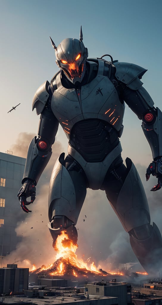 Robot Monster Attack | image created by anotheriori331 | Tensor.Art