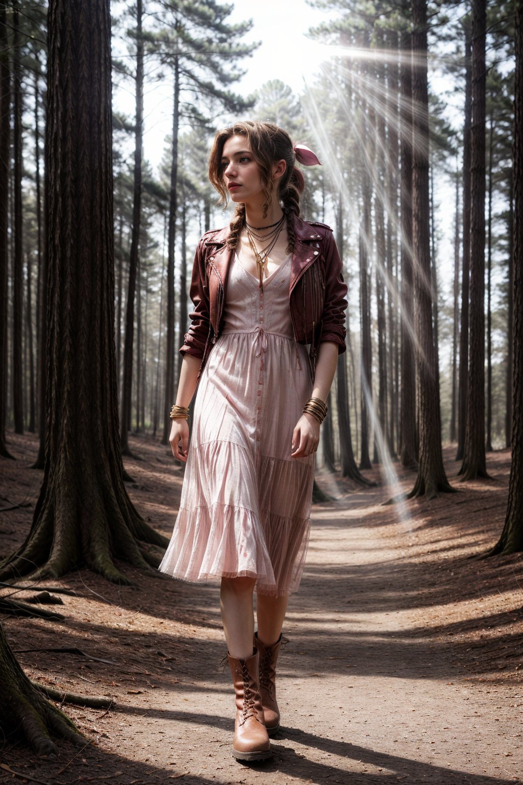 Aerith Gainsborough | Final Fa | image created by AiMi | Tensor.Art