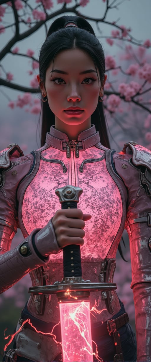 A woman in glowing armour, pi | image created by ctmaker | Tensor.Art