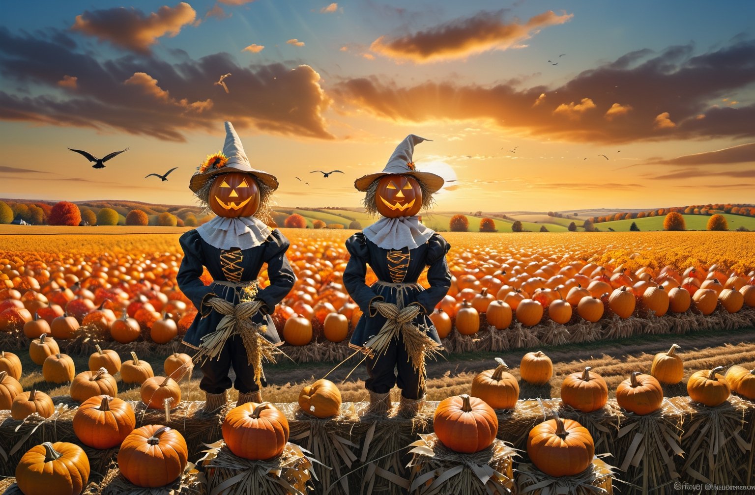 #Trickorten Scarecrows in Pump | image created by miramura101 | Tensor.Art