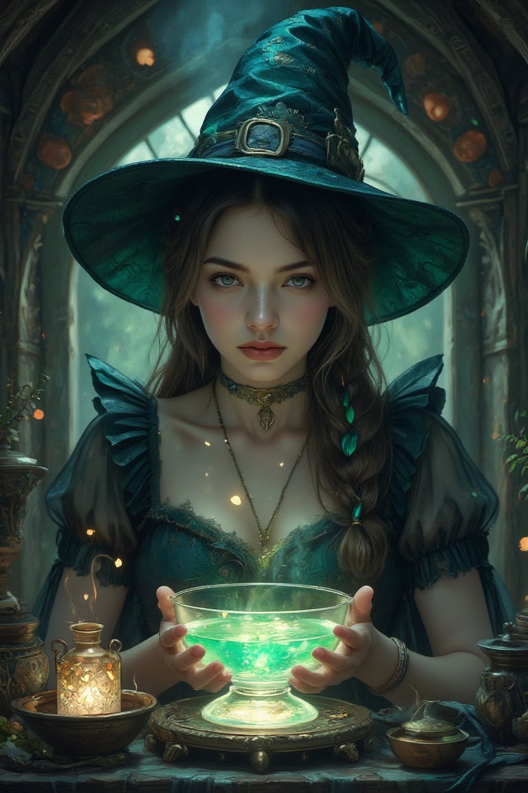 Brewing a Love Potion | image created by miramura101 | Tensor.Art