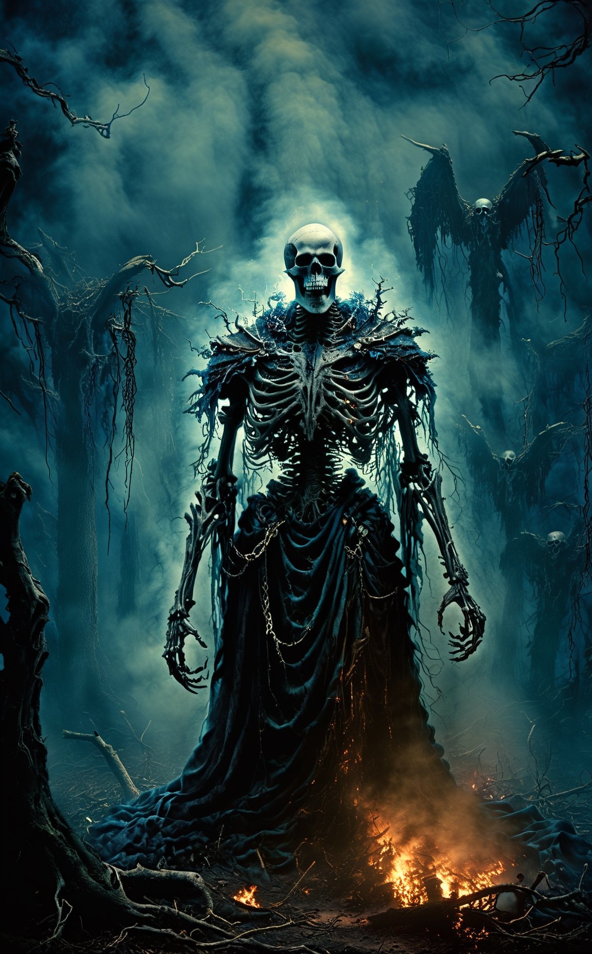 Horrid spectral male Lich in d | image created by miramura101 | Tensor.Art