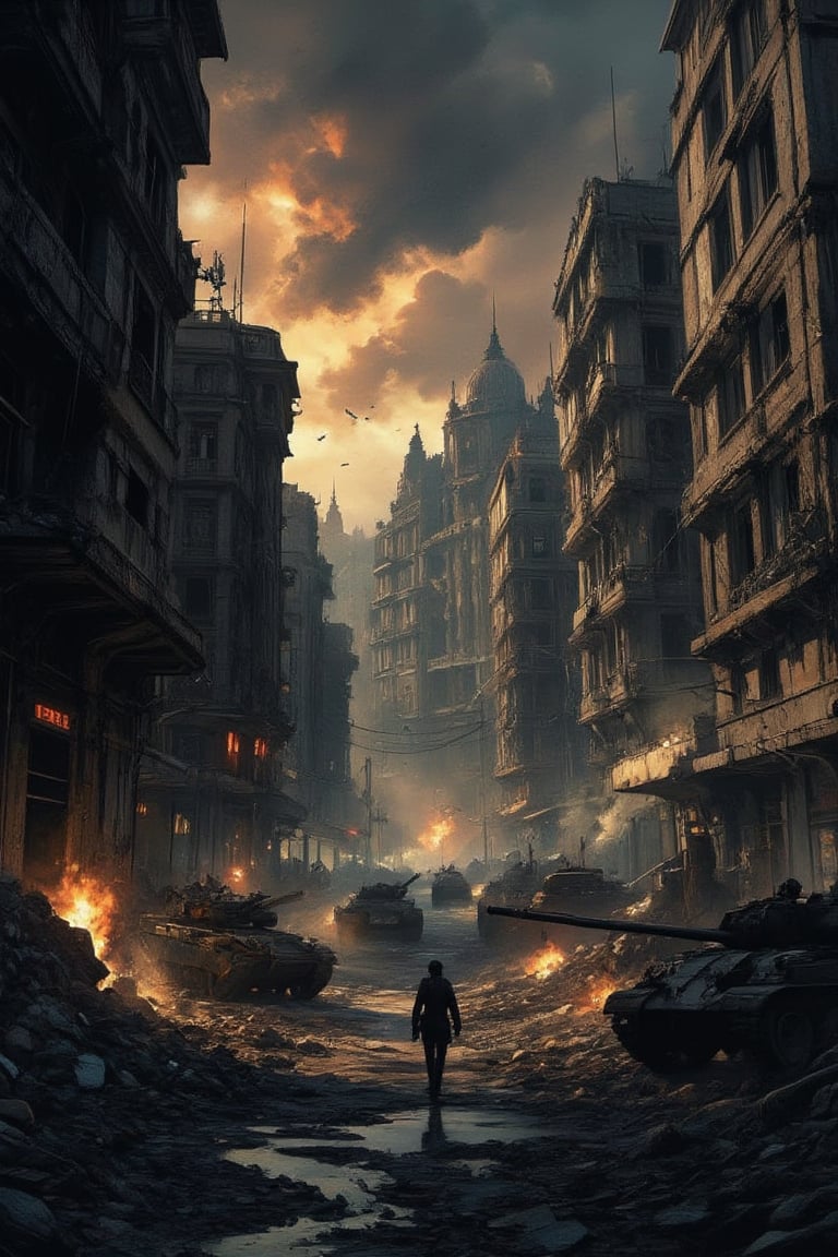 Armageddon on the battle groun | image created by miramura101 | Tensor.Art