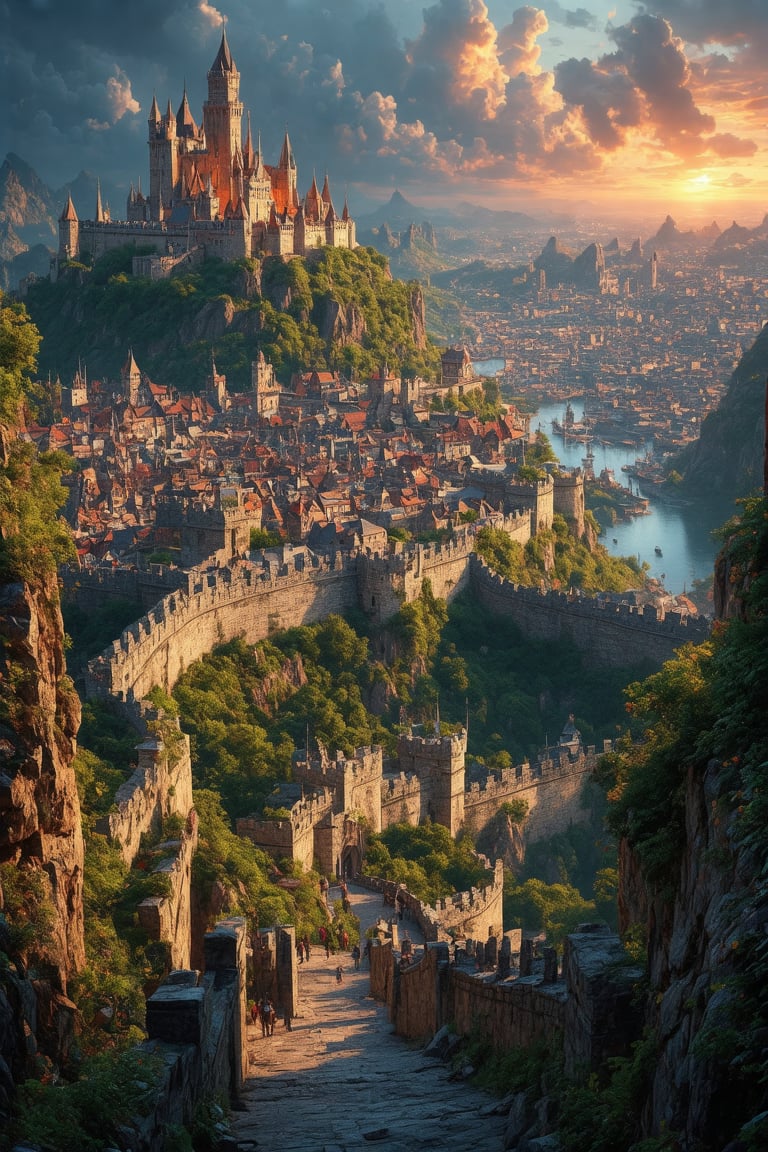 Epic medieval cities | image created by Thx1138 | Tensor.Art