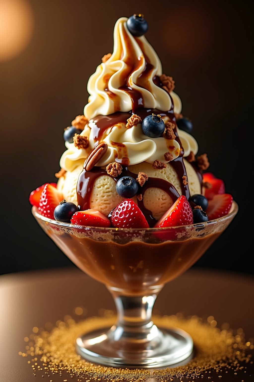 A majestic dessert scene unfol | image created by Svetlana Lisova ...