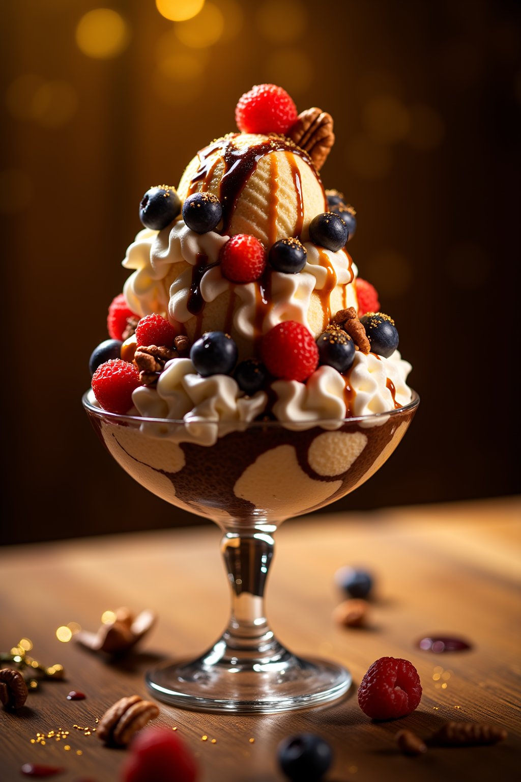 A majestic dessert scene unfol | image created by Svetlana Lisova ...