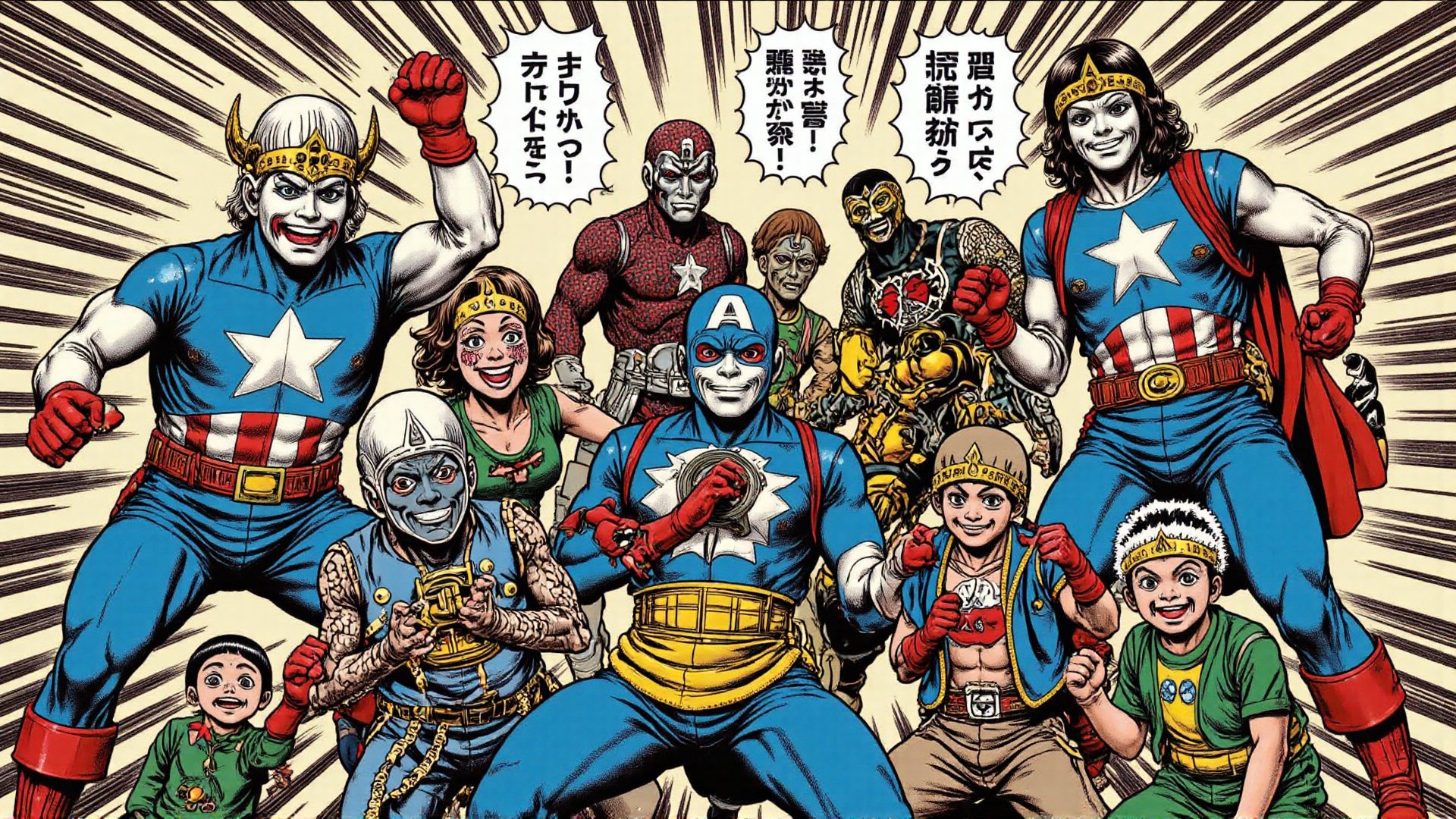 marvel avengers posing heroica | image created by luqmanz | Tensor.Art