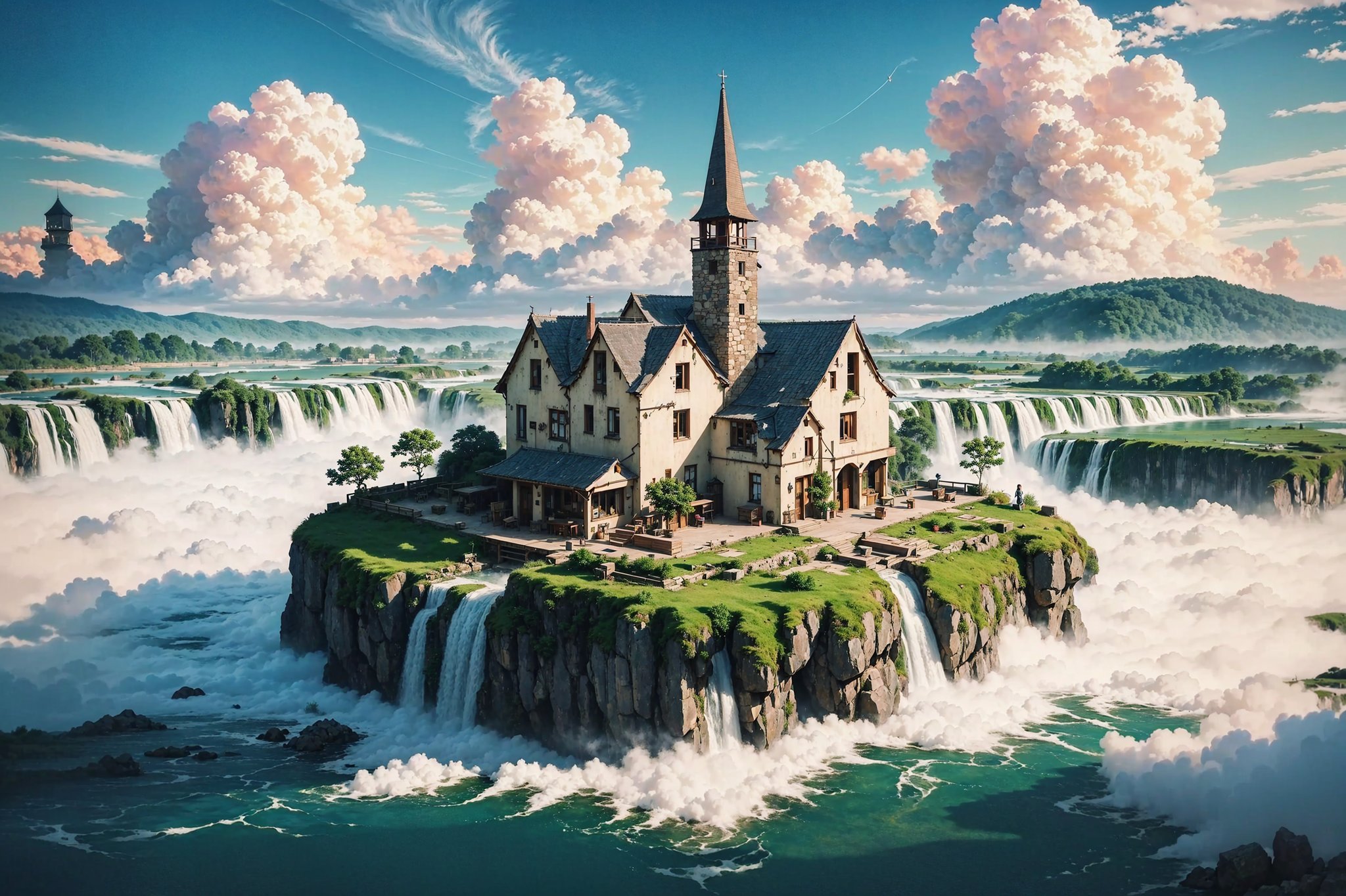 Abandoned village Wallpaper no | image created by Cowart | Tensor.Art