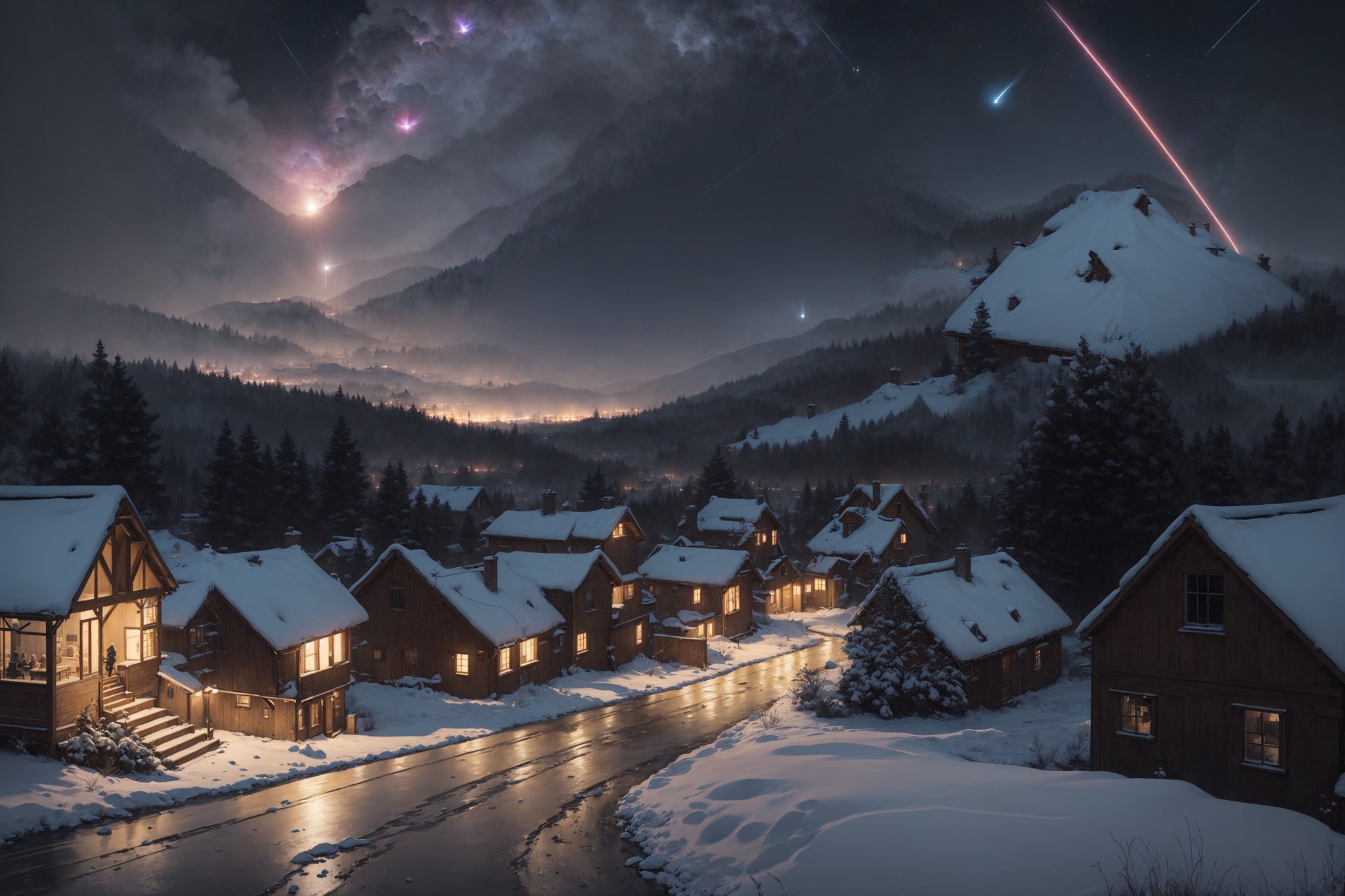 Winter comet 270923 3 | image created by Cowart | Tensor.Art