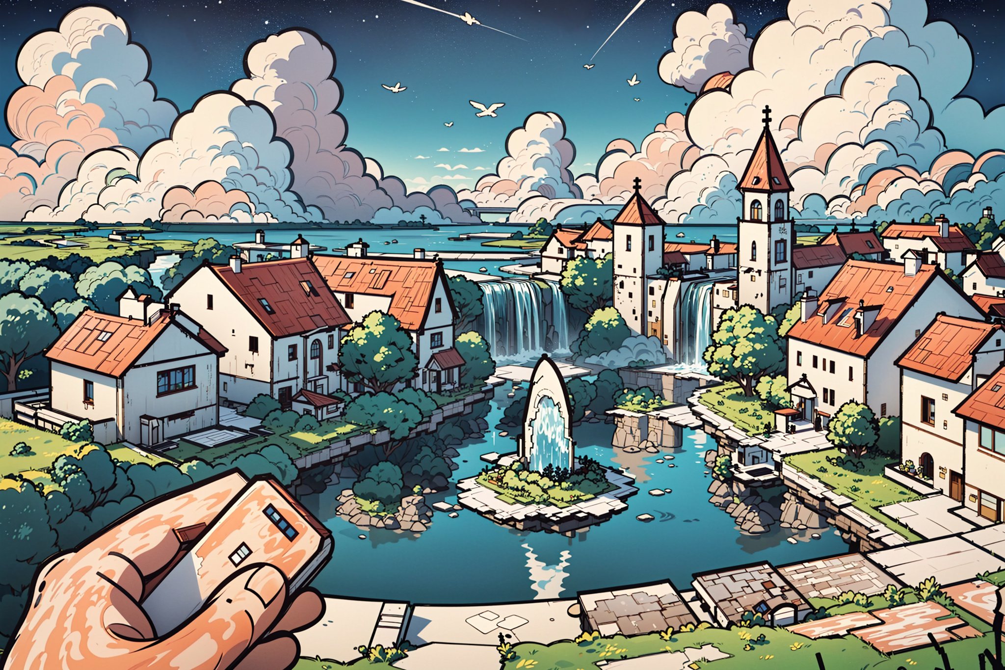 Abandoned village Wallpaper no | image created by Cowart | Tensor.Art