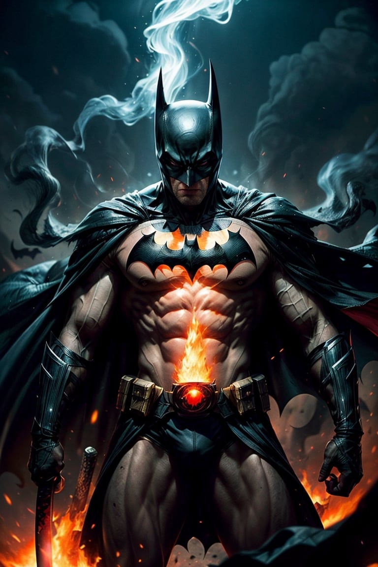The flaming Bat | image created by ShinRider23 | Tensor.Art