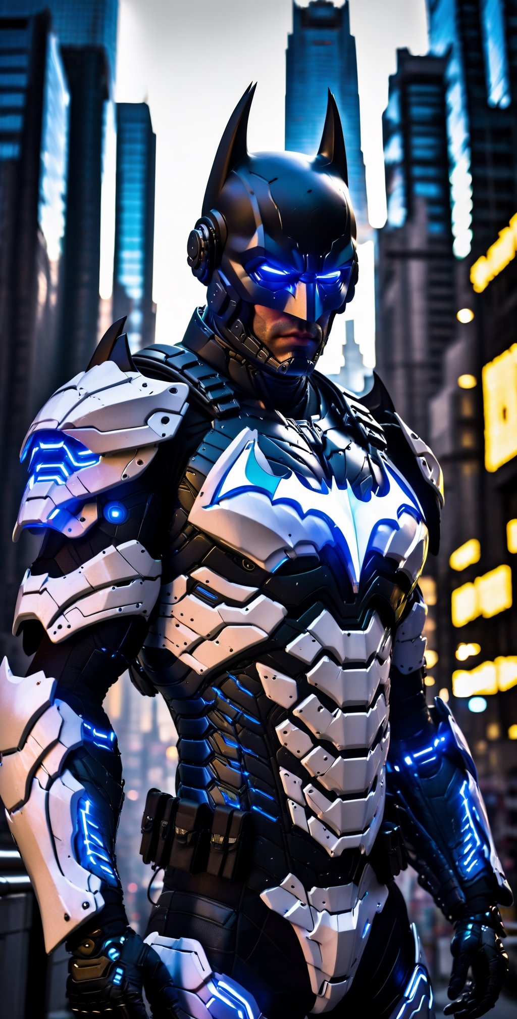 A muscular body armour, cyber | image created by Agone | Tensor.Art