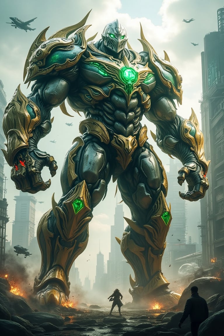"A colossal titan with emerald | image created by Wiechutoja | Tensor.Art