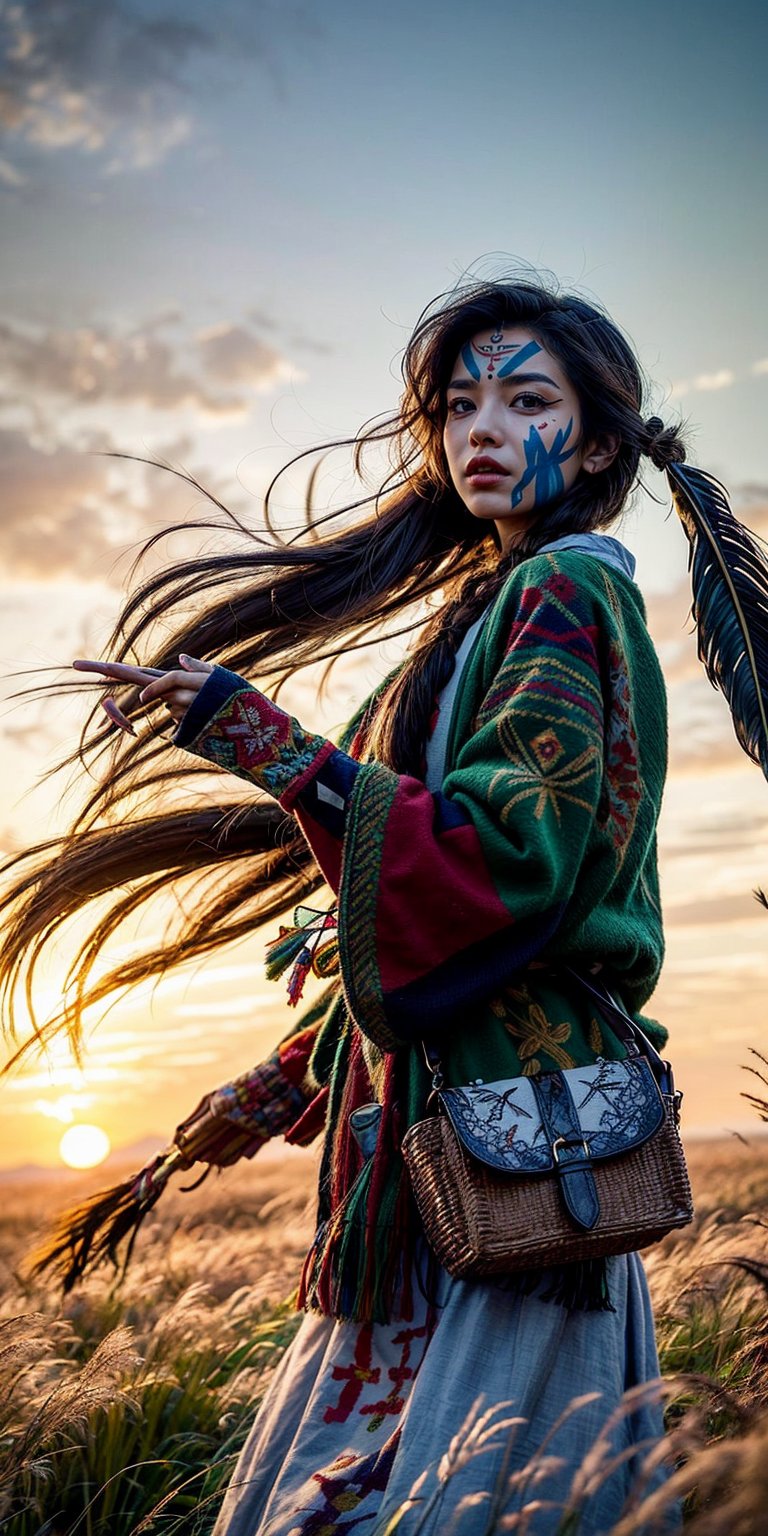 Whispers of the Wind: An Indig | image created by Caption Master ...