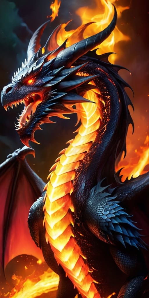 The Infernal Drake A dragon wi | image created by Caption Master ...